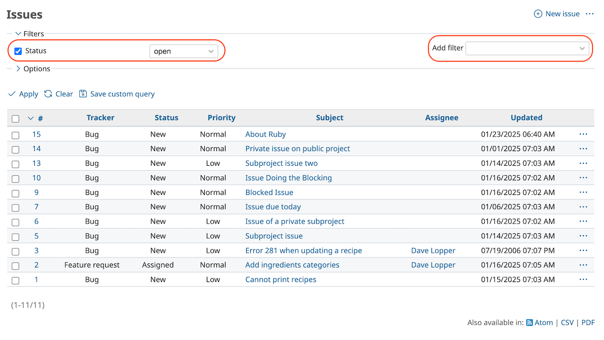 Quick 5-Minute Guide to the Issue in Redmine | Redmine Advisor