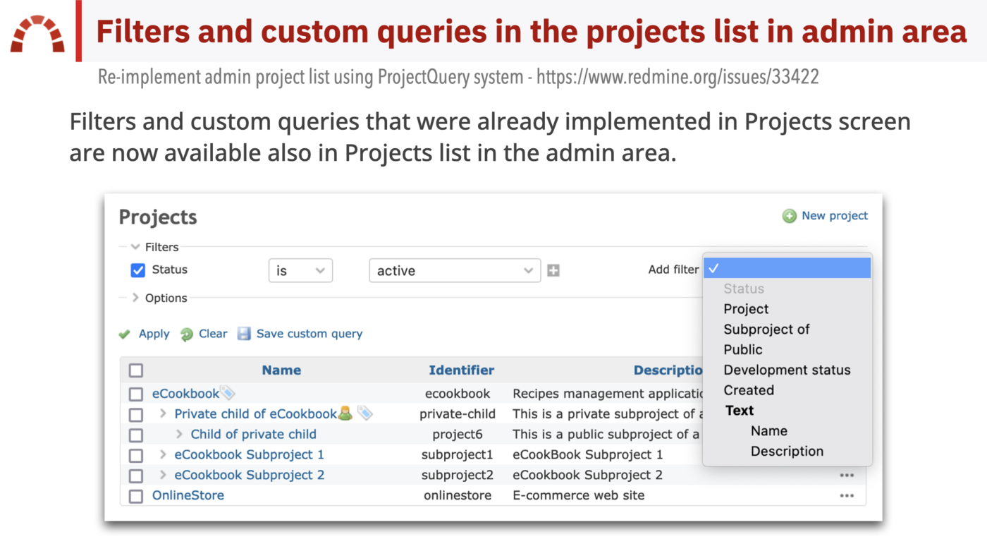Redmine 5.1: In-Depth Guide to New Features | Redmine Advisor